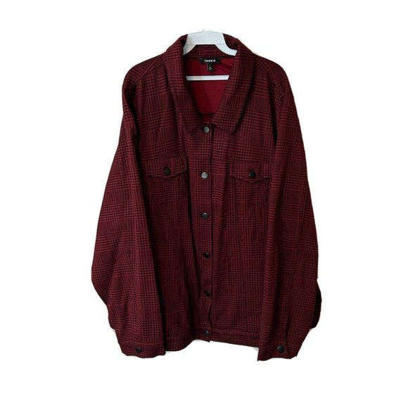 torrid | Jackets & Coats | Torrid Houndstooth Print Ponte Knit Button ...